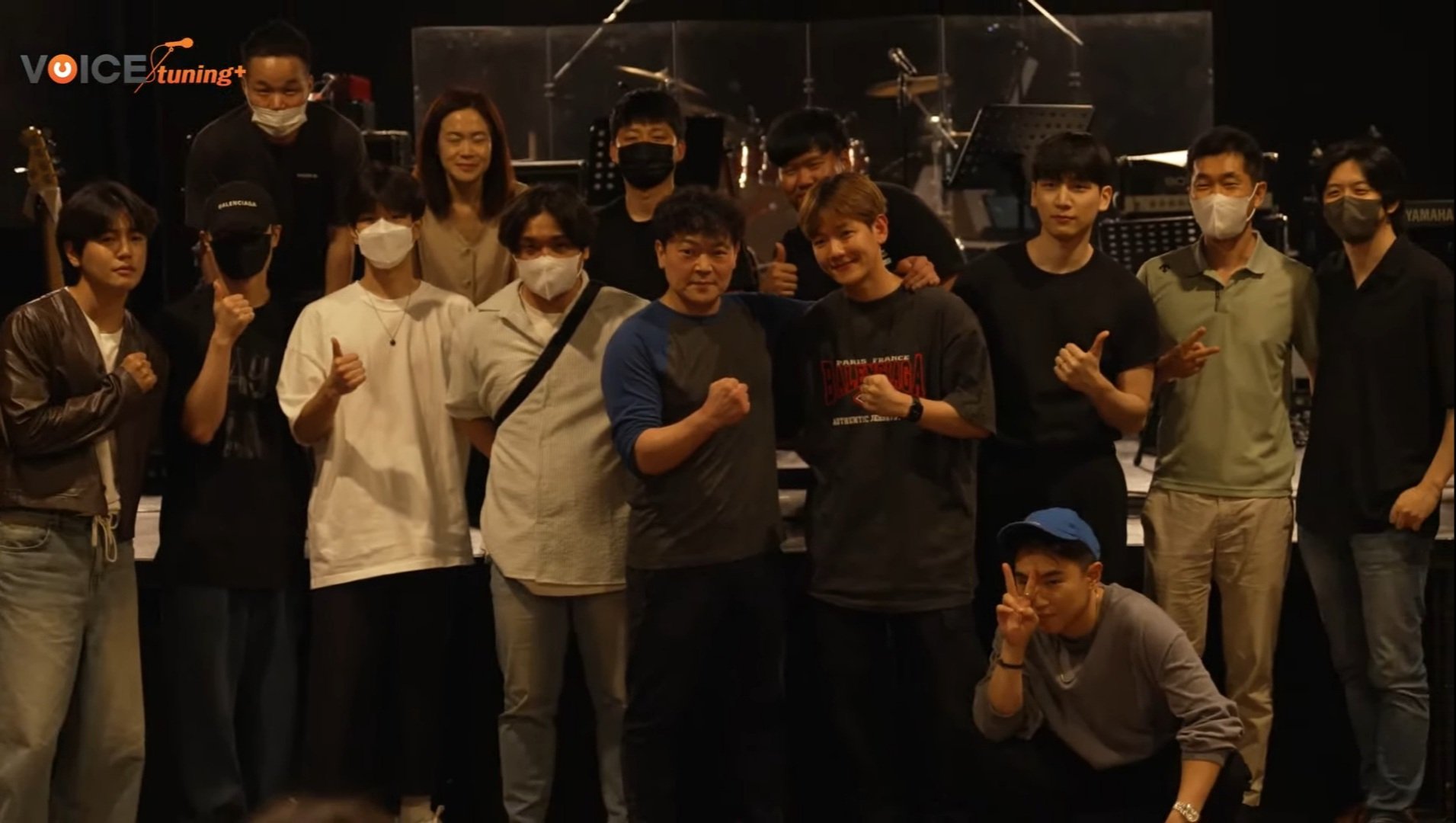 allkpop on Twitter: "Baekhyun with voicetuning crew, A.C.E Donghun, Stray Kids Seungmin and I.N ...