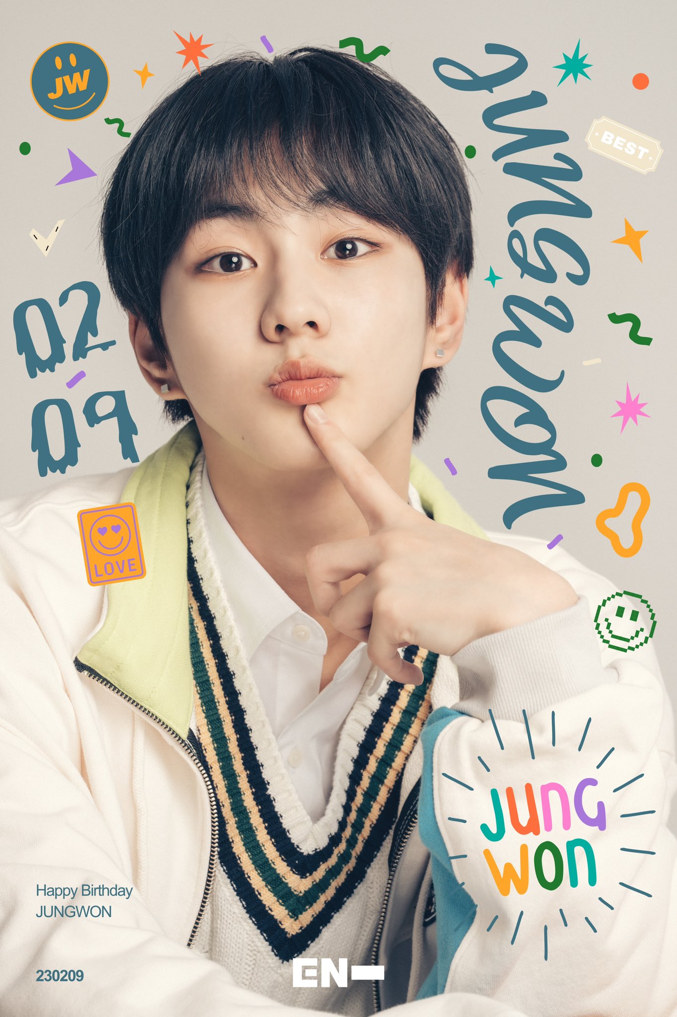 ENHYPEN OFFICIAL on Twitter: "🎉 HAPPY JUNGWON DAY 🎉 항상 예쁘게 반짝이는 눈동자처럼 맑은 웃음 가득한 스무살이길 💙 #HAPPY ...