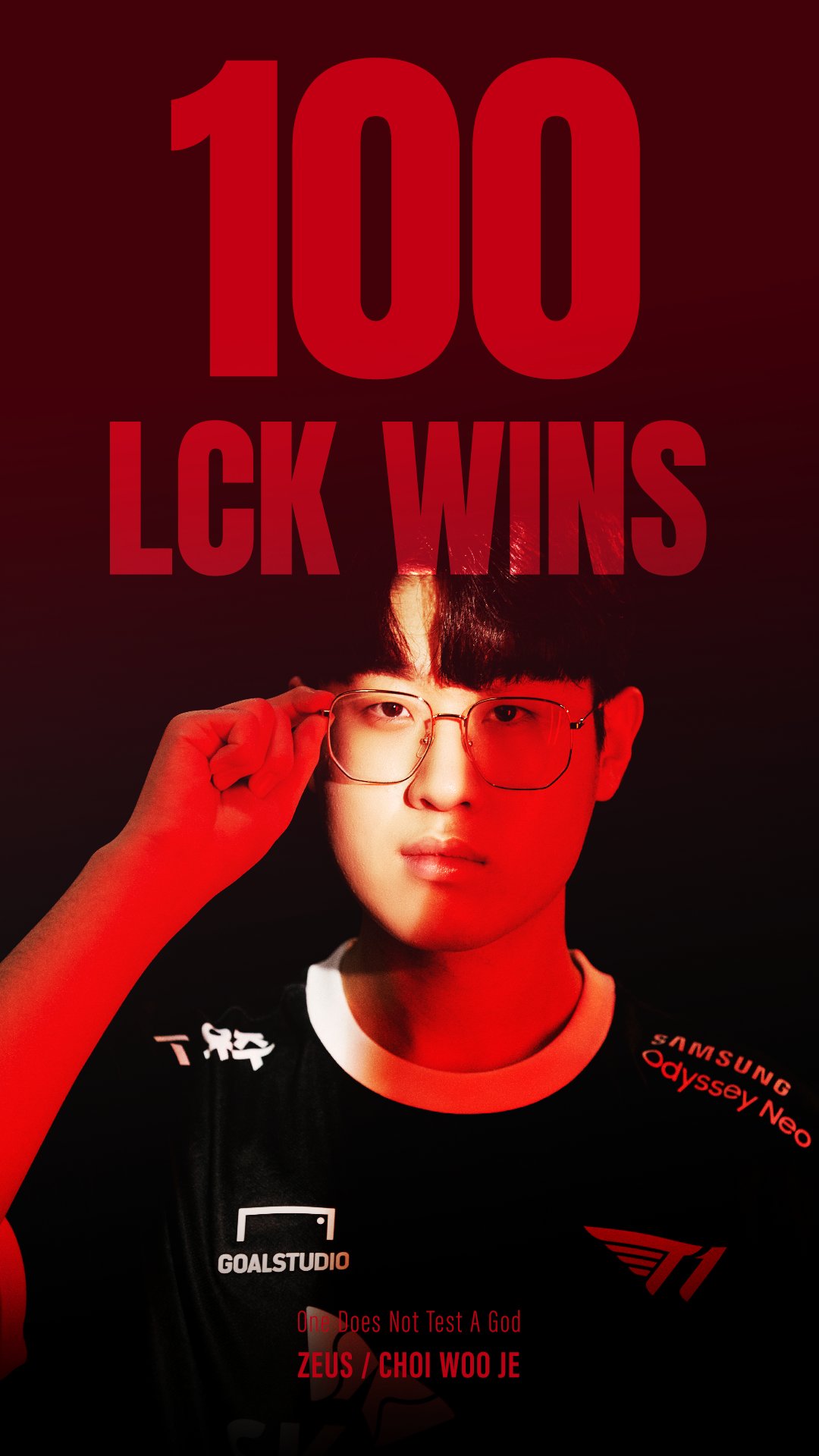 T1 LoL on Twitter: "아무도 번개의 신을 막지 못해!⚡ 'Zeus' 최우제 선수의 LCK 통산 100승 달성을 축하합니다!🎉 'Zeus' reaches 100 ...