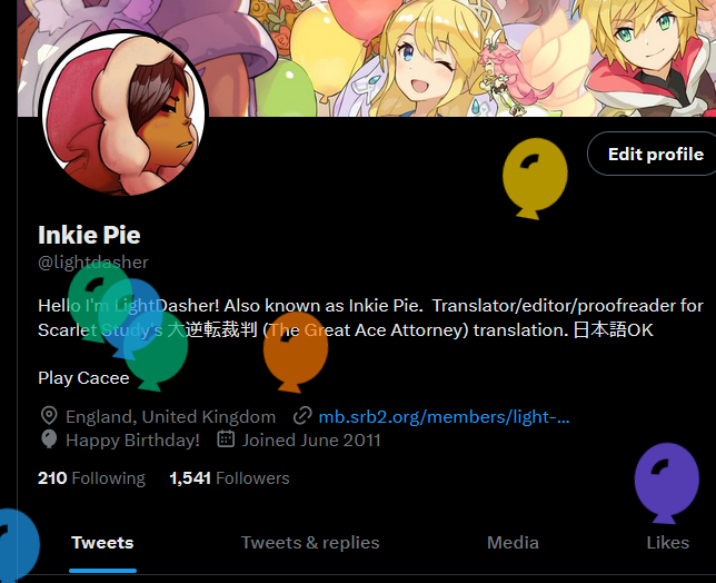 Inkie Pie on Twitter: "Many bloons 👀 Birthday woop 🥳🥳 https://t.co/MSHaUUaTTm" / Twitter