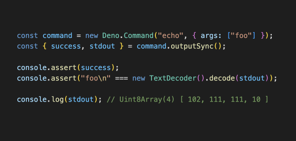 Deno On Twitter Denos New Subprocess Api Is Heavily Influenced By Rusts Stdprocess 