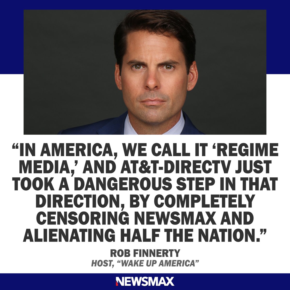 NEWSMAX’s Rob Finnerty of “Wake Up America” rips establishment media ...