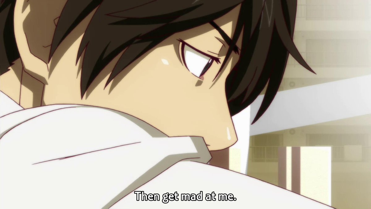 Monogatari Lines on Twitter: "Bakemonogatari Episode 13: Then get mad at me."