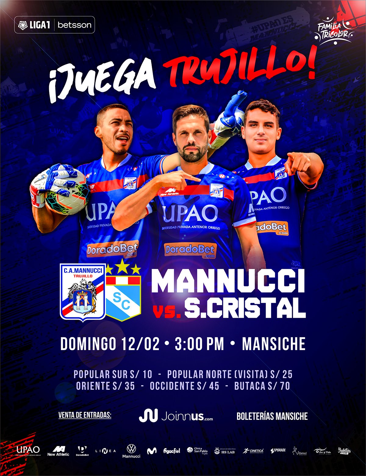 Club C.A. Mannucci on Twitter: "¡Todos unidos, llegó la hora de reencontrarnos en el Mansiche! 🆚 ...