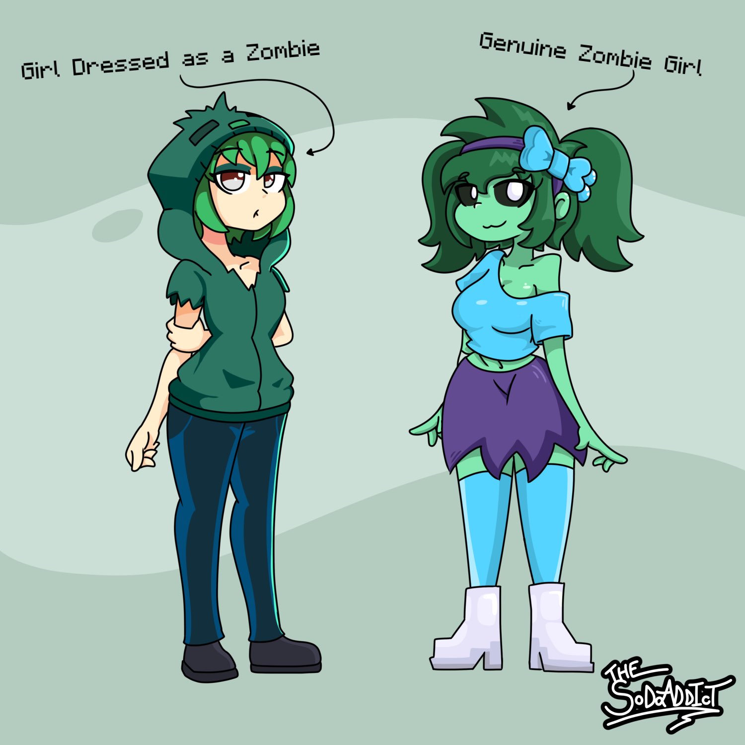 Minecraft Mob Zombie Girl