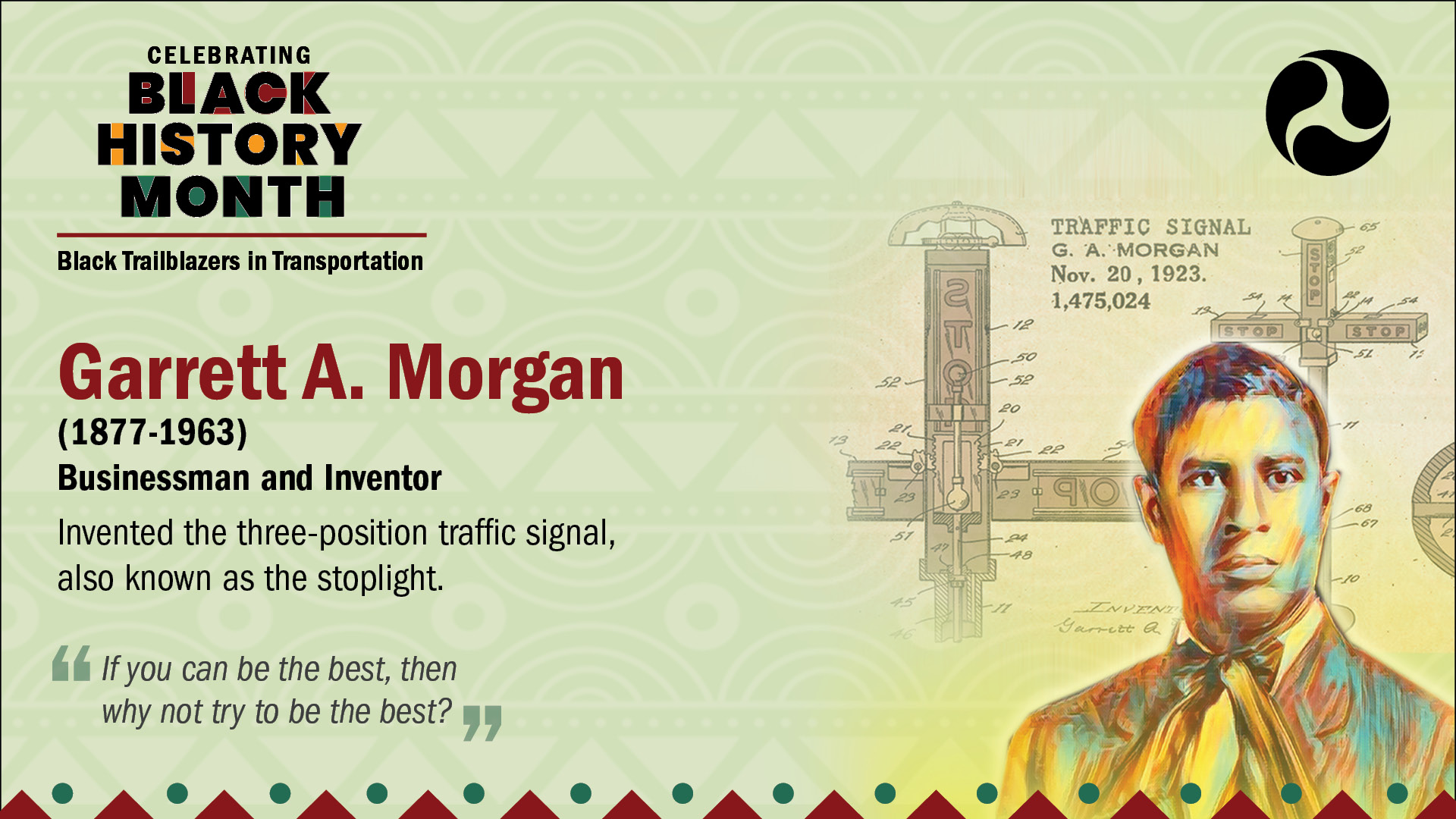 Traffic Signal Garrett Morgan Inventor U.S. Department Of