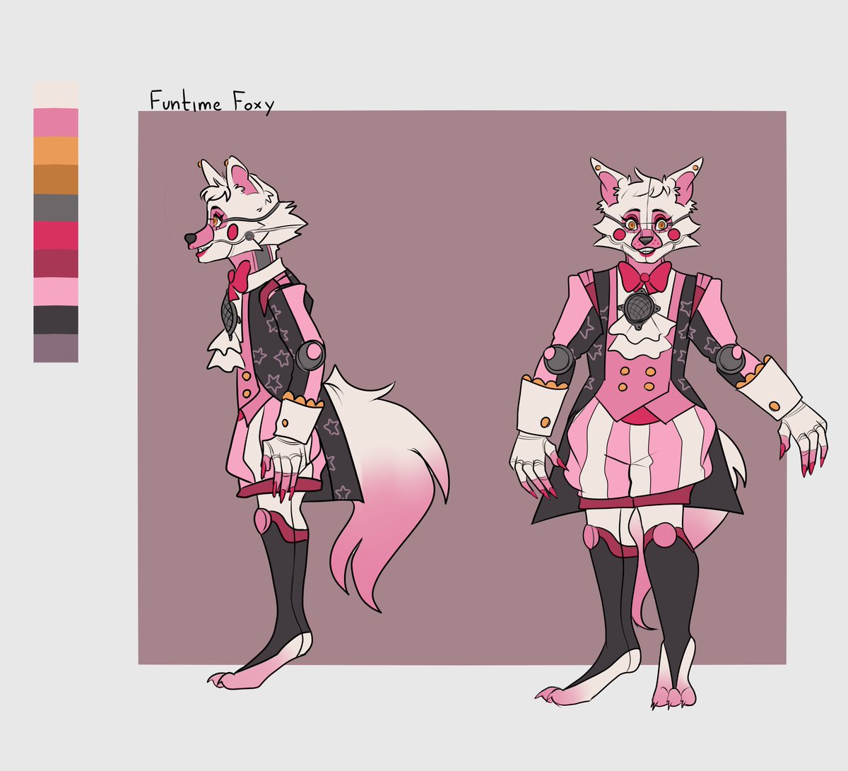 Dawwn 🌻 Open commissions on Twitter: "💖 Funtime Foxy Design Concept for @/Joshy220920931 I love ...