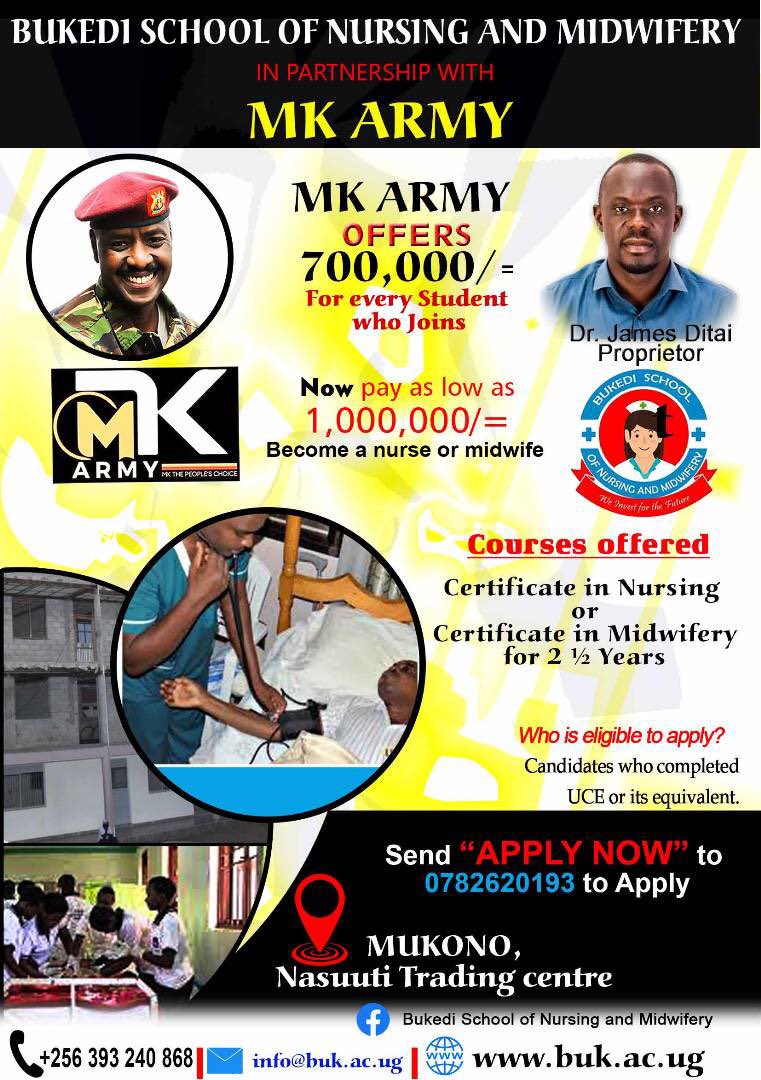 Bukedi School of Nursing and Midwifery on Twitter: "Apply now to Bukedi School of Nursing and ...