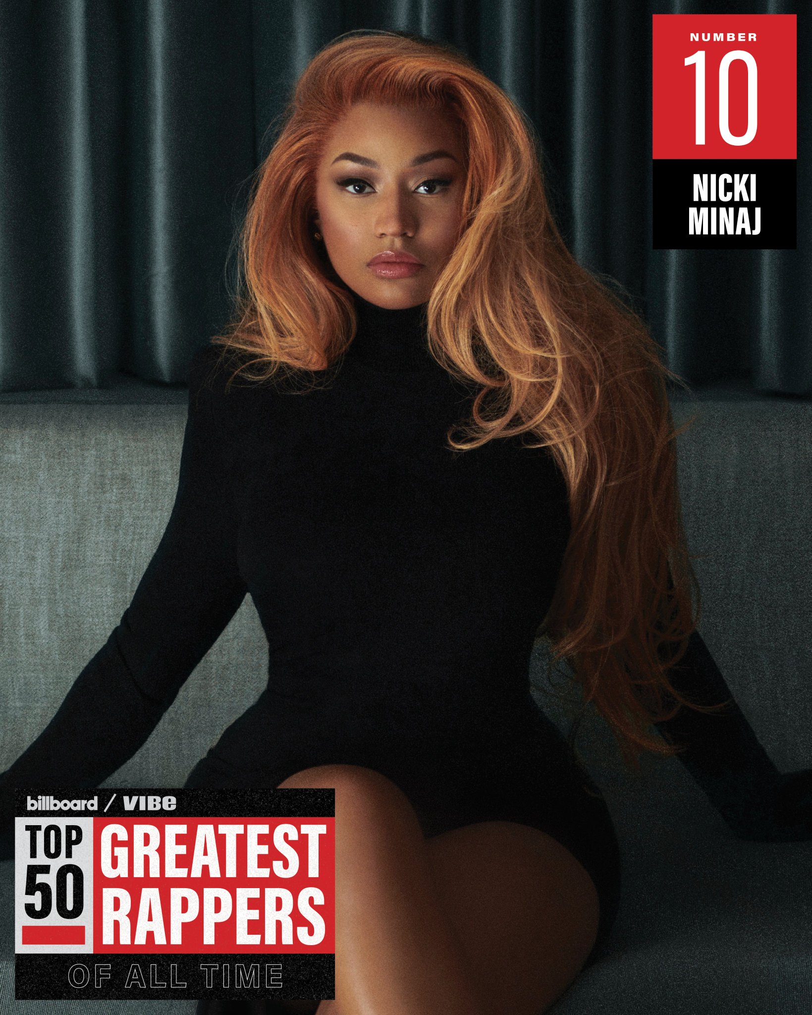 Nicki Minaj Is Billboard Vibes No 10 Greatest Rapper Of All Time 🌟