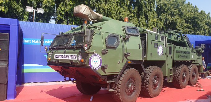 idrw on Twitter: "DRDO's 155 mm/52 calibre mounted gun system (MGS) to commence firing trials ...
