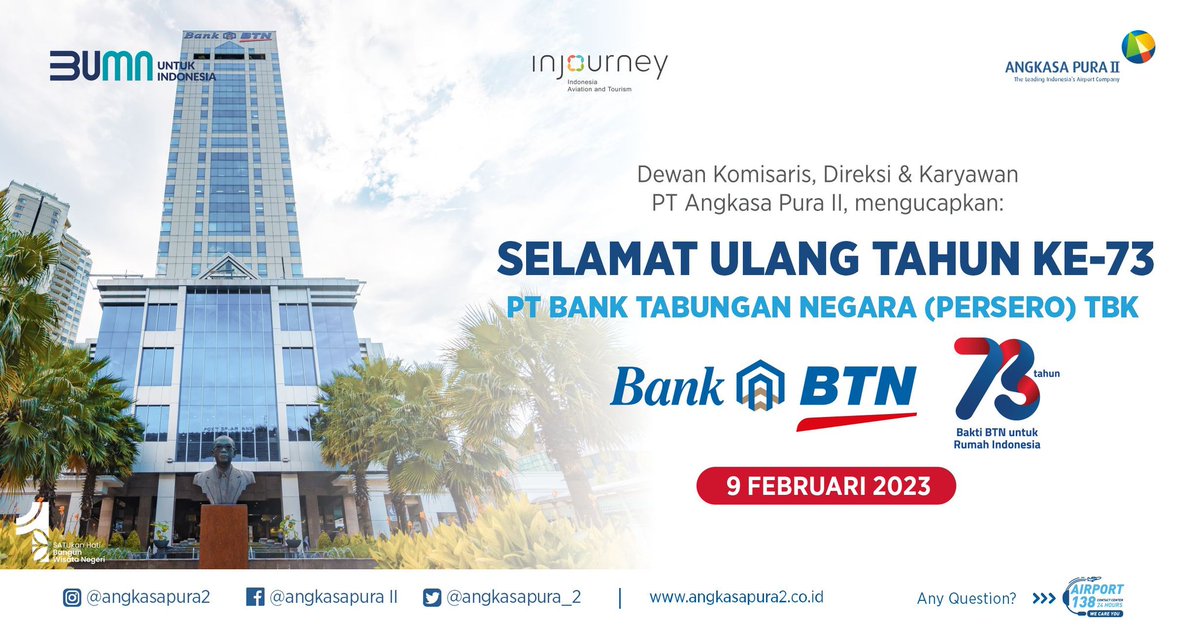 Angkasa Pura II on Twitter: "Dewan Komisaris, Direksi, dan Karyawan PT Angkasa Pura II ...