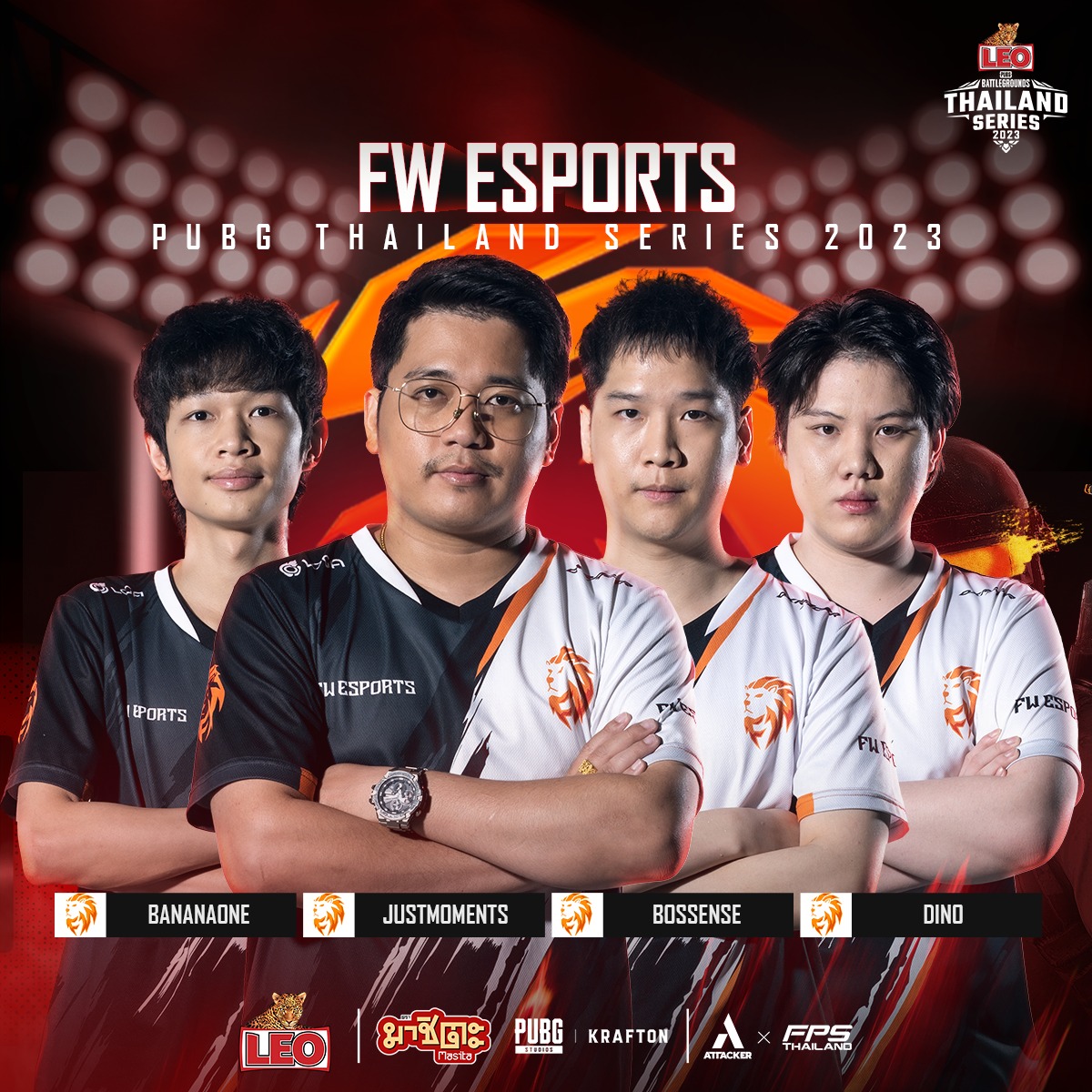 FPSThailand on Twitter: "𝗢𝗳𝗳𝗶𝗰𝗶𝗮𝗹 𝗟𝗶𝗻𝗲𝘂𝗽 FW ESPORTS พร้อมลุย 𝗟𝗘𝗢 𝗣𝗨𝗕𝗚 𝗧𝗵𝗮𝗶𝗹𝗮𝗻𝗱 𝗦𝗲𝗿𝗶𝗲𝘀 𝟮𝟬𝟮𝟯 𝗣𝗵𝗮𝘀𝗲 ...