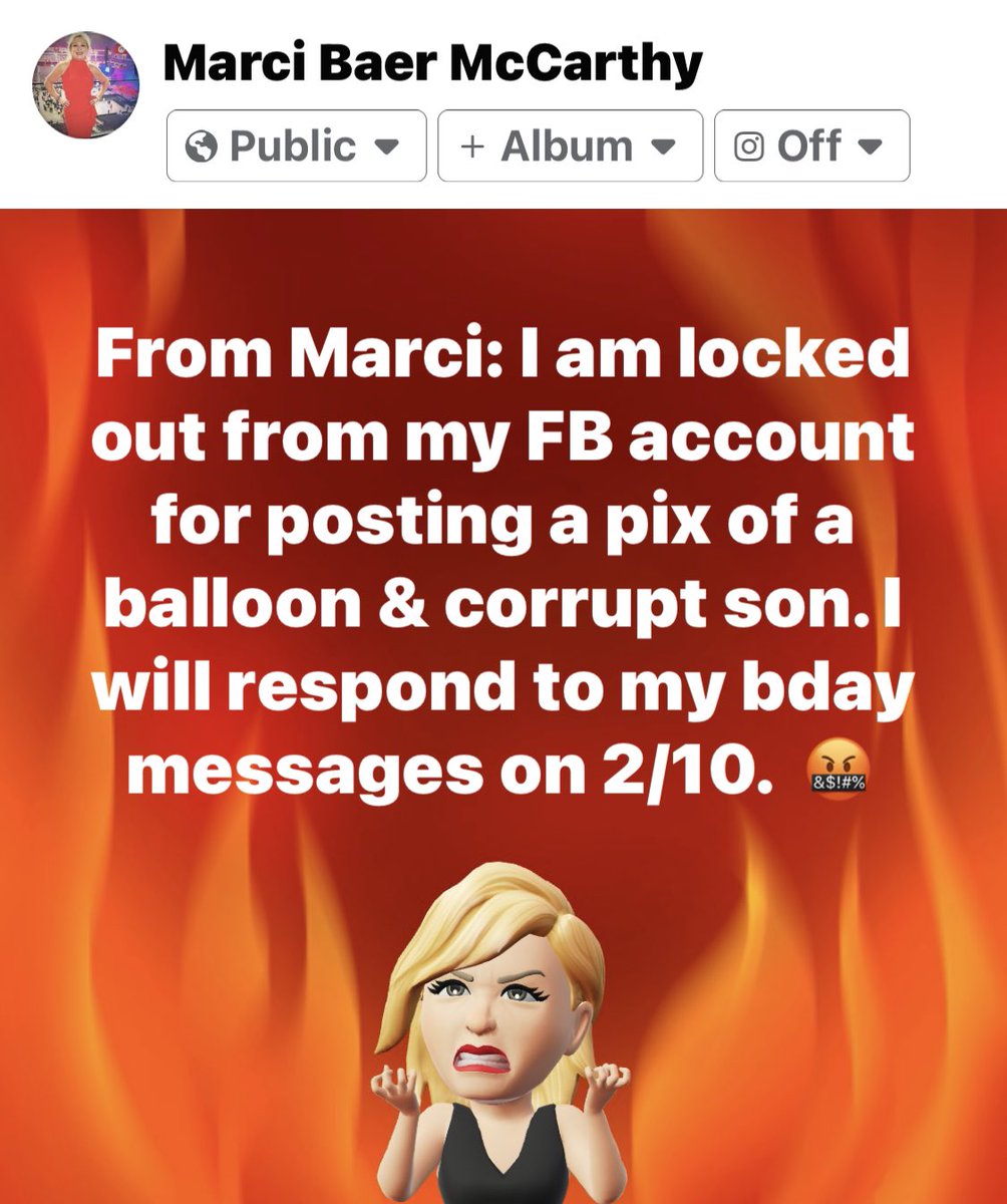 Marci McCarthy On Twitter I Am Locked Out Of My Facebook Account On My Birthday For marci-mccarthy-on-twitter-i-am-locked-out-of-my-facebook-account-on-my-birthday-for