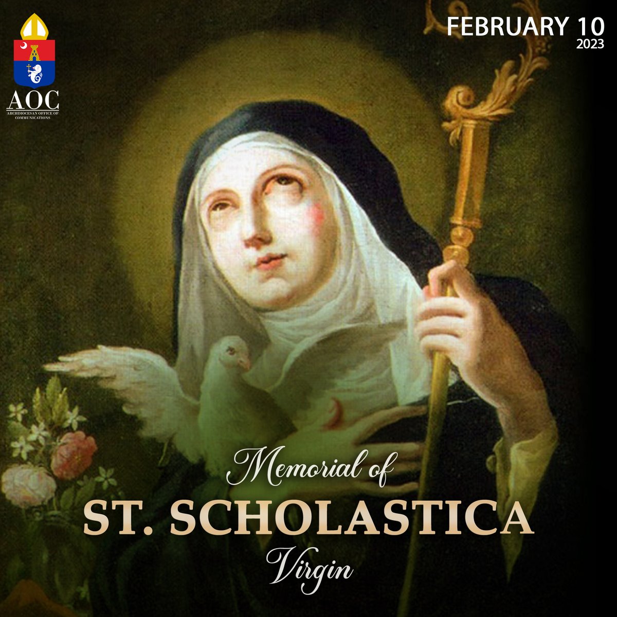 rcamaoc on Twitter: "FEBRUARY 10 | MEMORIAL OF ST. SCHOLASTICA, VIRGIN #RCAM #AOC # ...