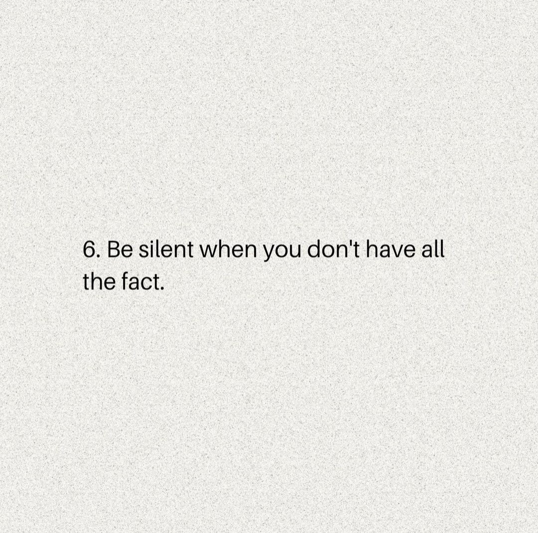 7 Situations Where You Should Stay Silent: - Thread from Seek Wiser ...