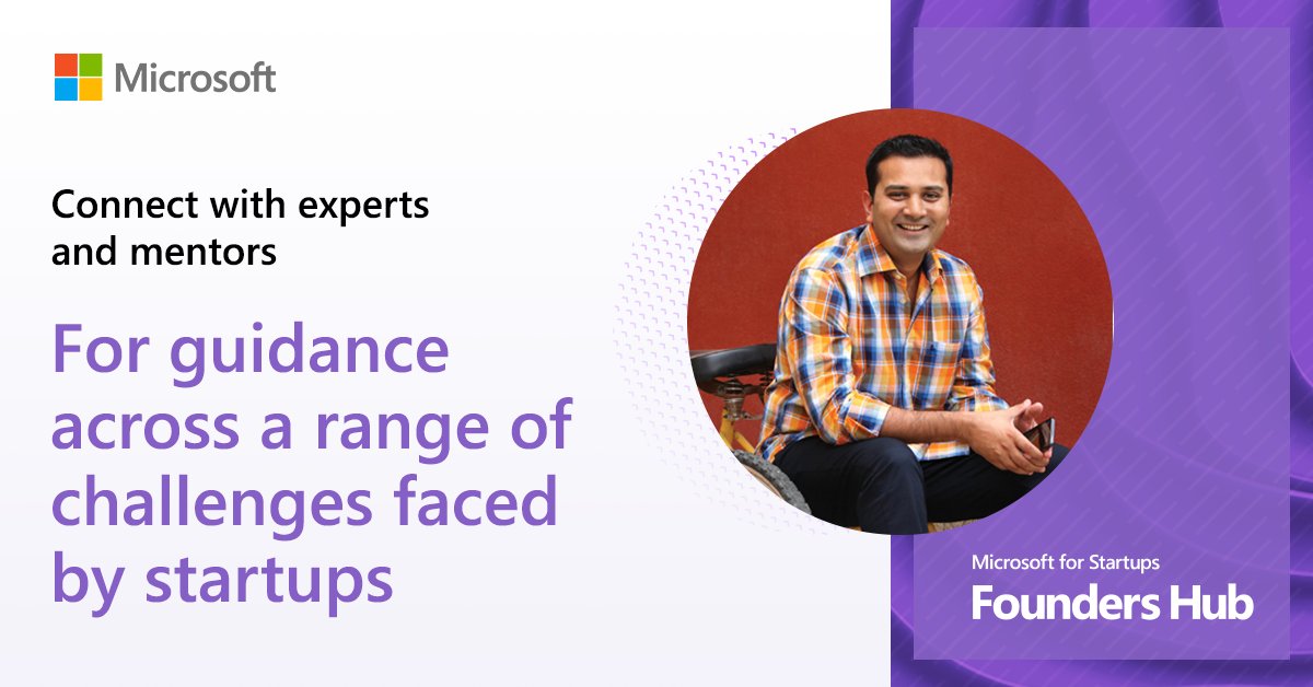 Microsoft India on Twitter: "Access a network of world-class mentors to get the expert guidance ...