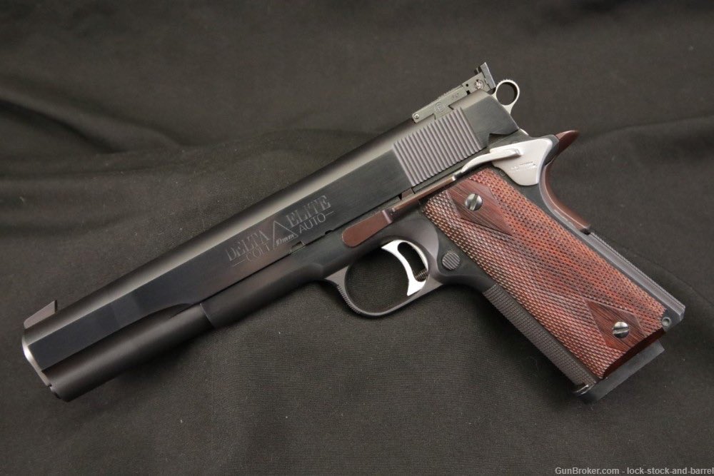 Eli on Twitter: "RT @RetroFirearms: 1987 Jim Hoag Custom 6" Long Slide Colt Delta Elite 10mm"