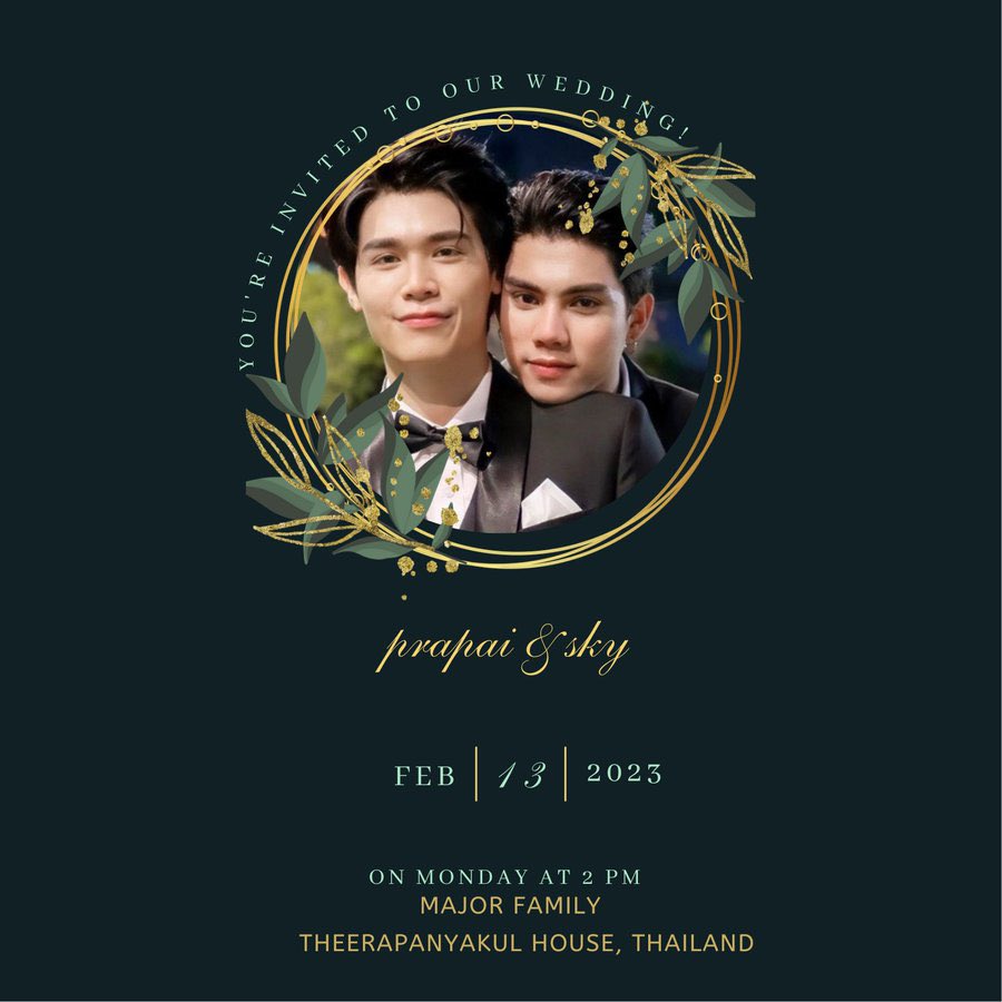 prapai on Twitter: "Getting married to my one and only @sky_aakash_ my love for you can't even ...