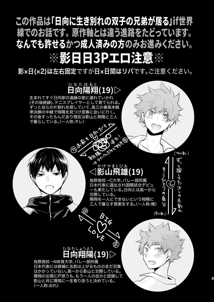 2/12 RTS!!38 新刊サンプル「KH2」A5/22p/R18双子ifワ」|うな🍊次は5/4SUPER RTS!!のイラスト