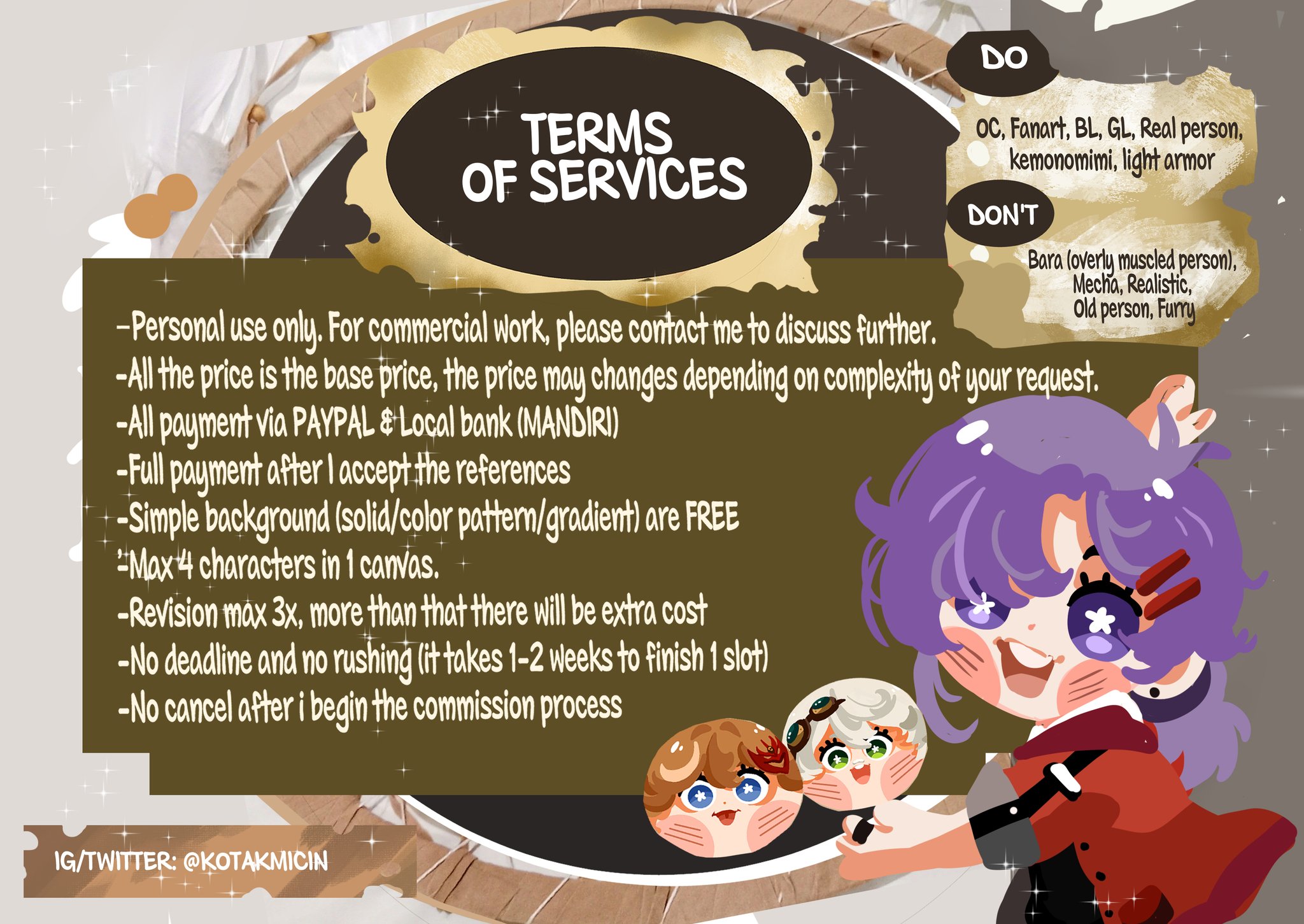 Nada🎼 FEBRUARY COMMISSION OPEN💓 on Twitter: "(RTs and likes are very much appreciated 💜 ️ ...