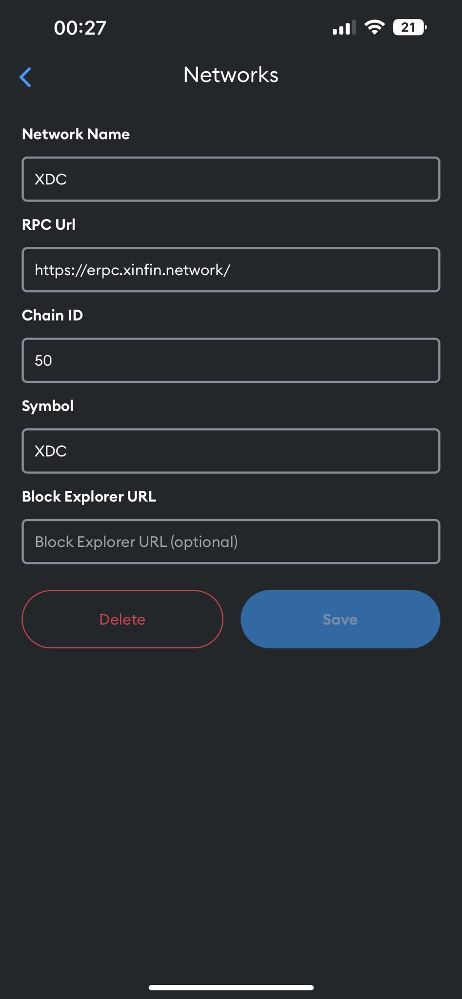 Martin #XDC 🇸🇪 on Twitter: "@eyeam33 Easiest is MM if you already use it. Just change 0x to xdc ...