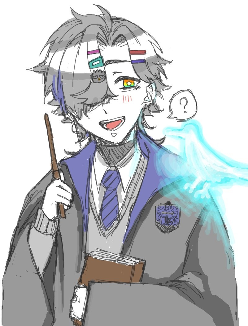 「公式で診断したらまさかのレイブンクローでした〜勉強は無理だからそれ以外なら頑張る」|9ziR_🐳のイラスト