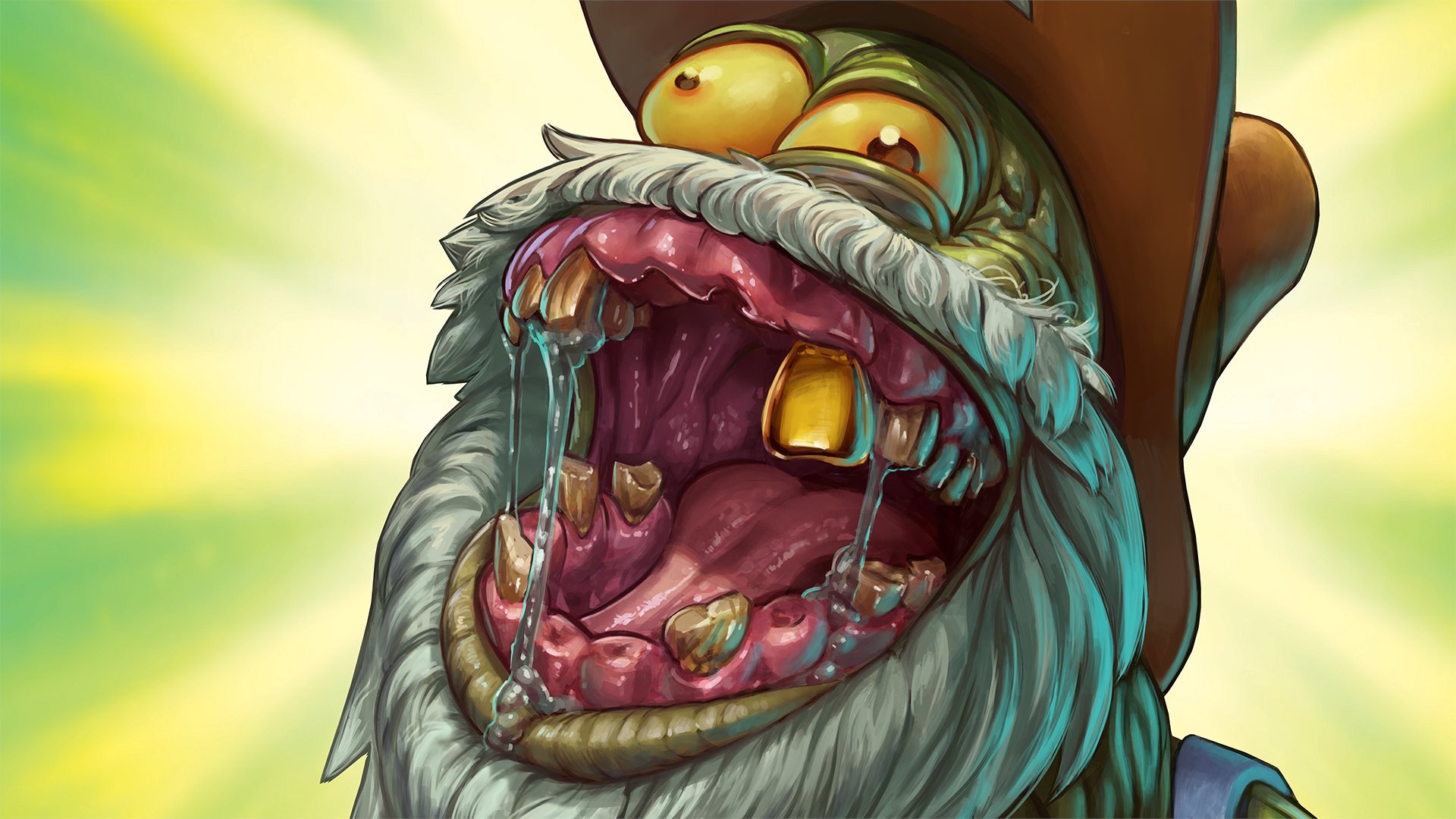 Spongebob Brushing His Teeth