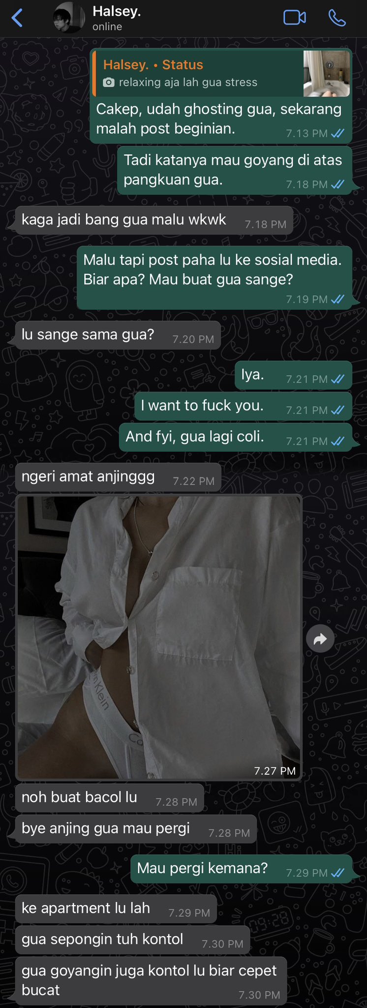 Ar. on Twitter: "markhyuck prompt au 🔞 cw // dirty talk, mature, nsfw , harsh words ⸻ by ...