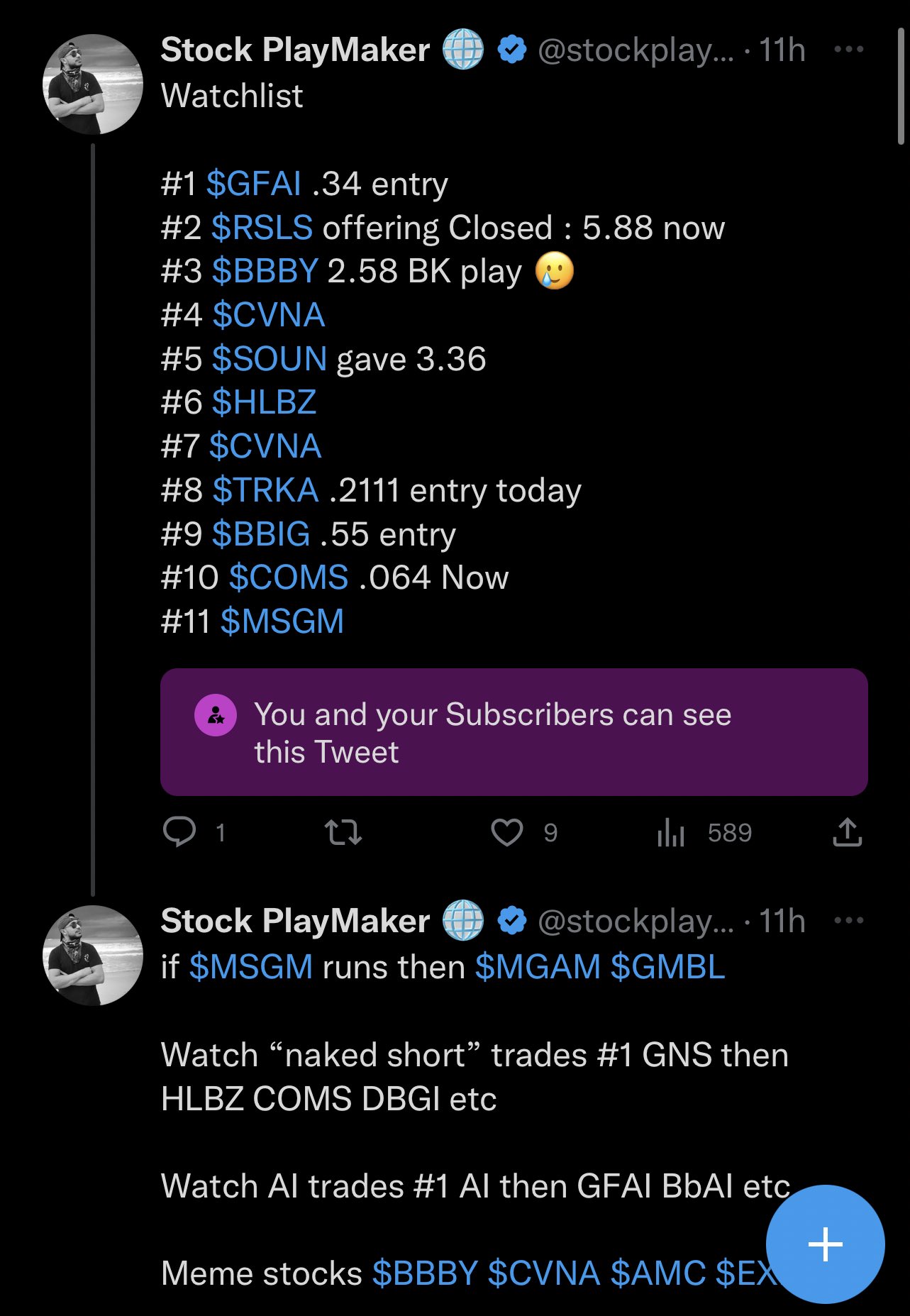 Stock PlayMaker 🌐 on Twitter: "Good Morning Watchlist 🚨📈 https://t.co/qmLWq0RrgT" / Twitter