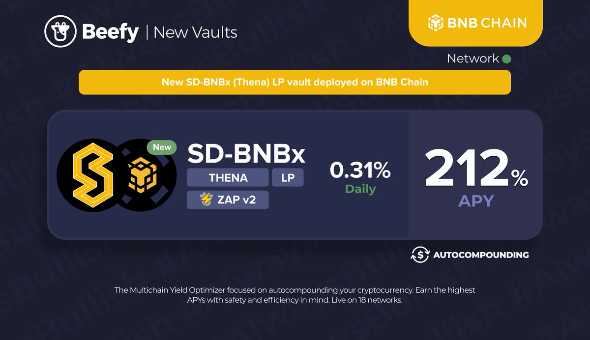 Thena on Twitter: "RT @beefyfinance: Not trying to start any rumors here, but I wonder if Stader ...