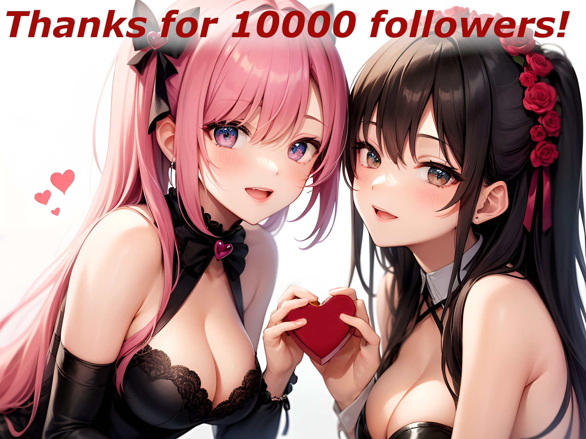 CONV（こんぶ）＠AIart on Twitter: "昨日Twitterフォロワーが1万人に到達しましたので、記念絵を用意してきました。みなさまありがとうございます！ ちょっと前まで3桁 ...