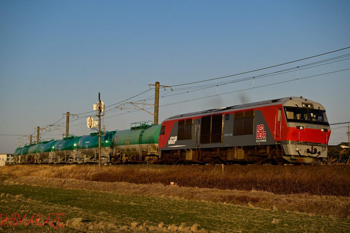 SHlMAKAZE on Twitter: "臨8075レ DF200-223+タキ JRF付き🤩 白鳥撮影地で順光頂きました 雲ひとつない 永和〜白鳥信号所 #DF200223 #白鳥撮影地"