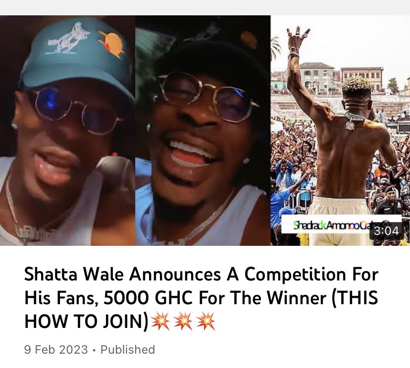 Shadrack Amonoo Crabe 👁‍🗨 on Twitter: "RT @ShadrackAmonooC: Shatta Wale Announces A Singing ...