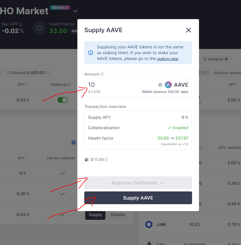 Mikolaj Tomczak ⚛️ on Twitter: "4/🧵 Supply 👉 http://gho.aave.com - w dziale Assets to suply ...