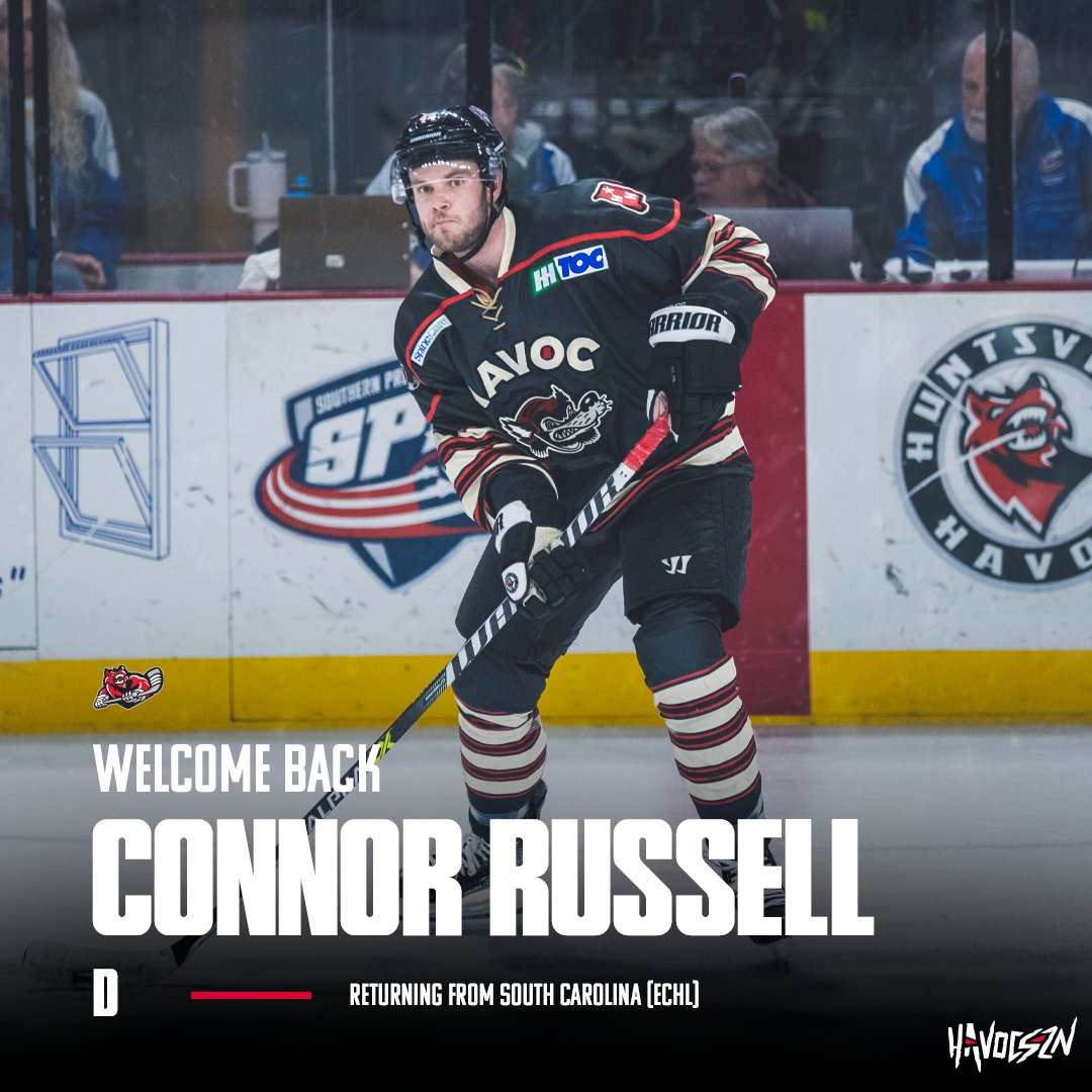 Huntsville Havoc on Twitter: "Welcome back, Russ 👋 Connor Russell has returned from South ...