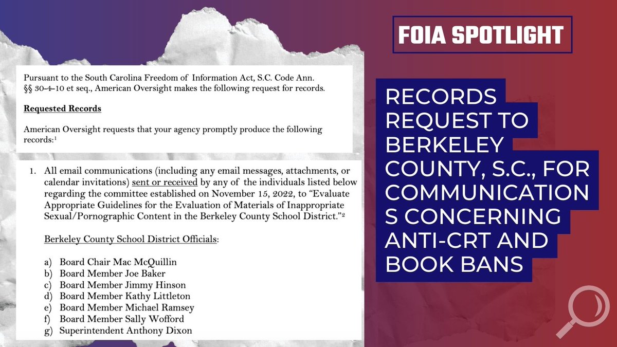 Remember The Ladies on Twitter: "RT @weareoversight: We asked the Berkeley County, S.C., school ...