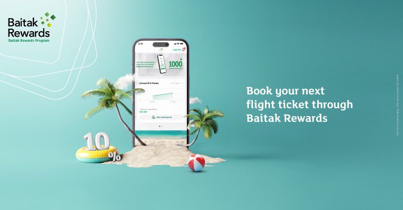 بيت التمويل الكويتي on Twitter: "Book your next flight ticket with less price by using your ...
