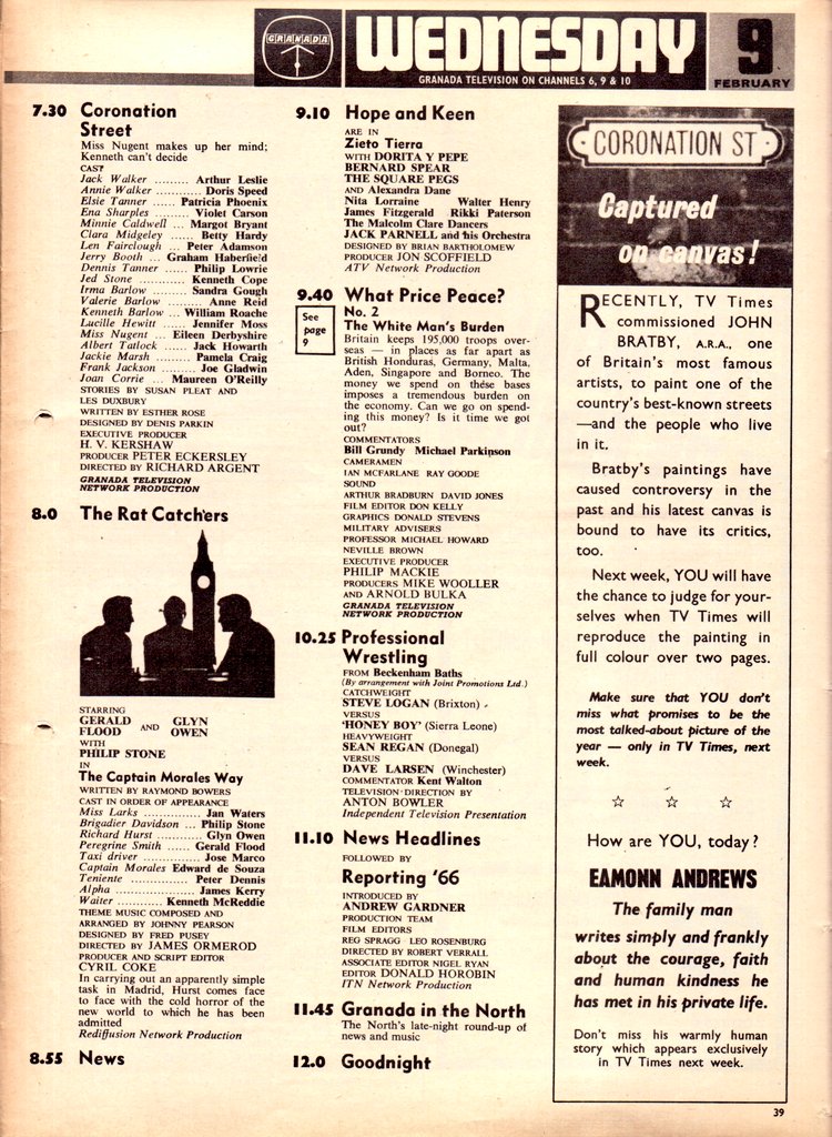 Graeme Wood on Twitter: "TV📺9/2/66 ITV 5.0:Zoo Time 5.25:Thunderbirds 5.55:News 6.5:Thunderbirds ...