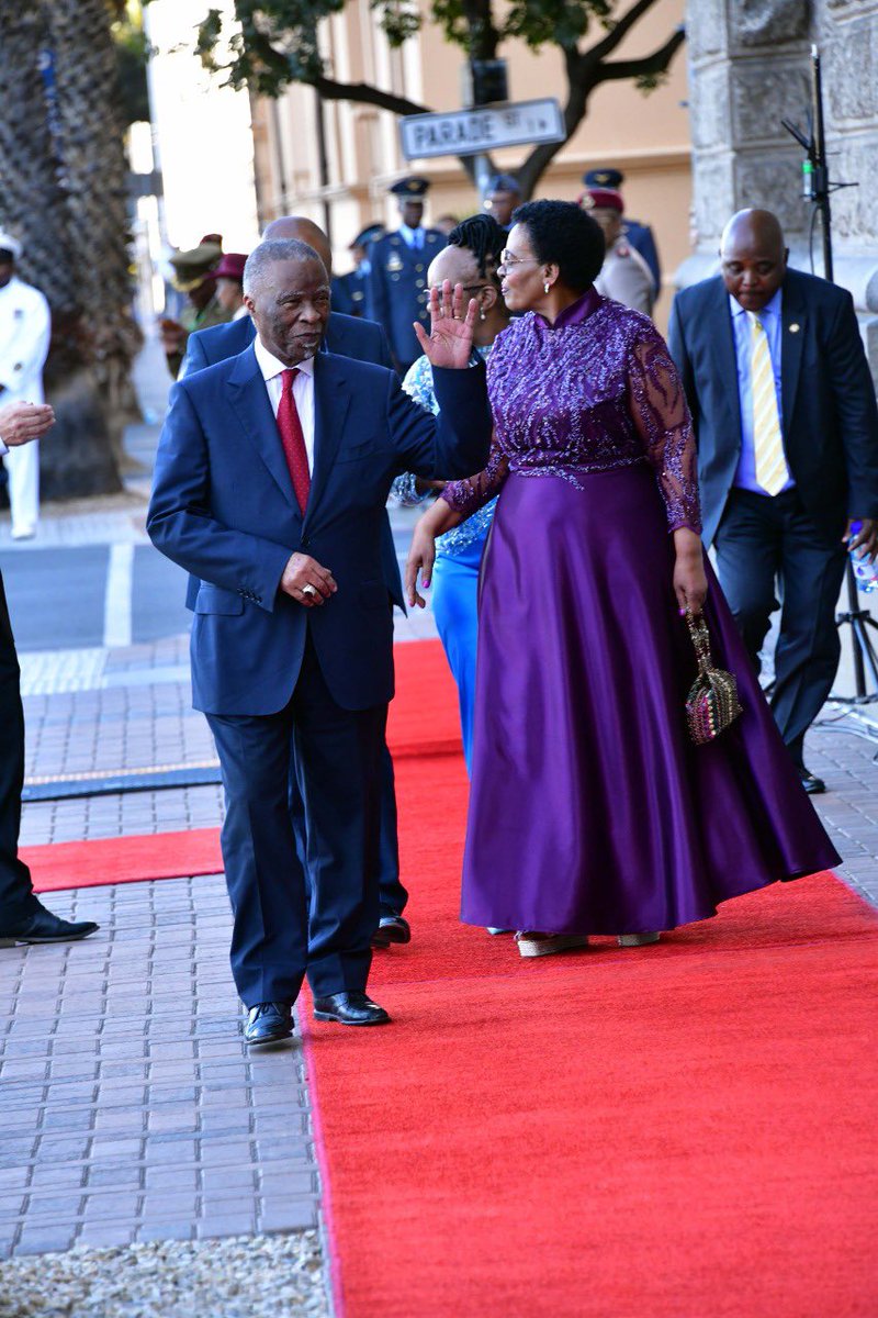 Presidency | South Africa 🇿🇦 on Twitter: "Former President Thabo Mbeki arriving in Parliament at ...