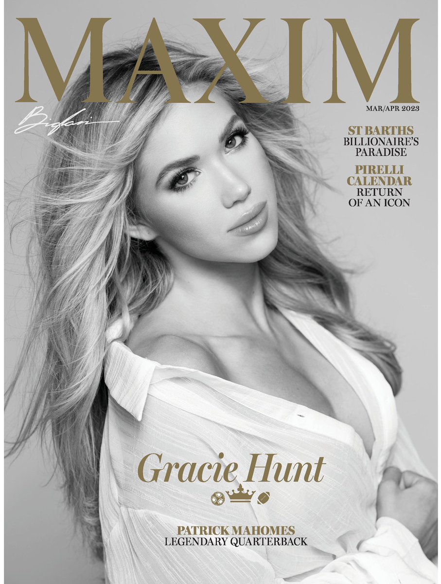 Amazing Gracie Hunt is Maxim’s March 2023 cover. Photographed by Gilles ...
