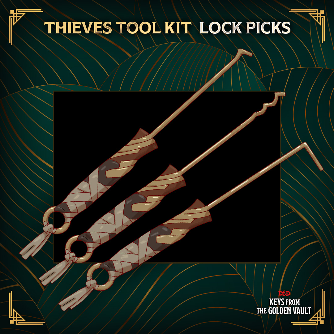 Dungeons & Dragons on Twitter: "A set of thieves' tools include a small file, a set of lock ...