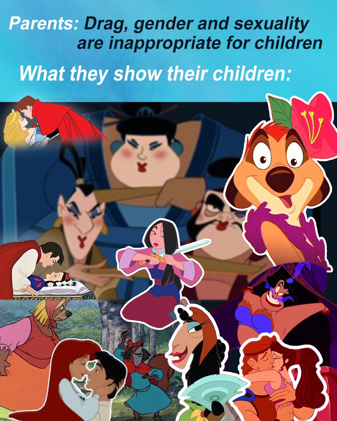 Confused Disney Character