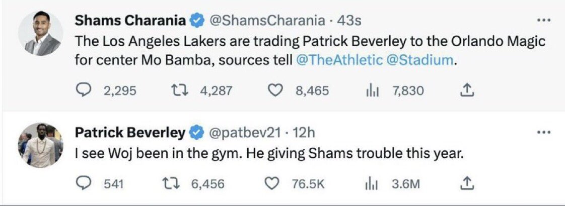 Old NBA Tweets on Twitter: "Shams took it personally 💀 https://t.co/IExA08hBp5" / Twitter
