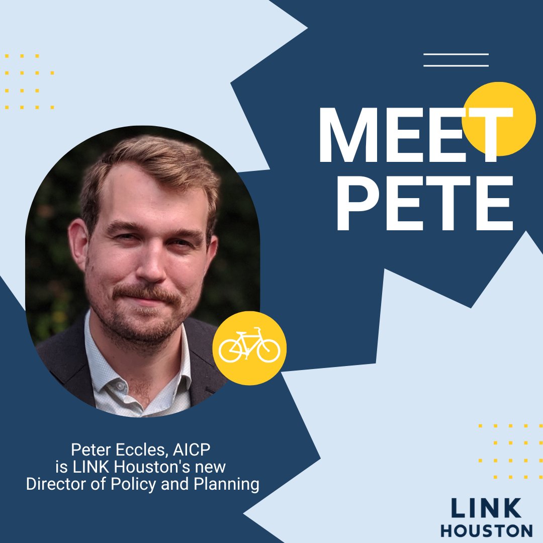 LINK Houston on Twitter: "We're thrilled to announce that Peter Eccles, AICP will be our new ...