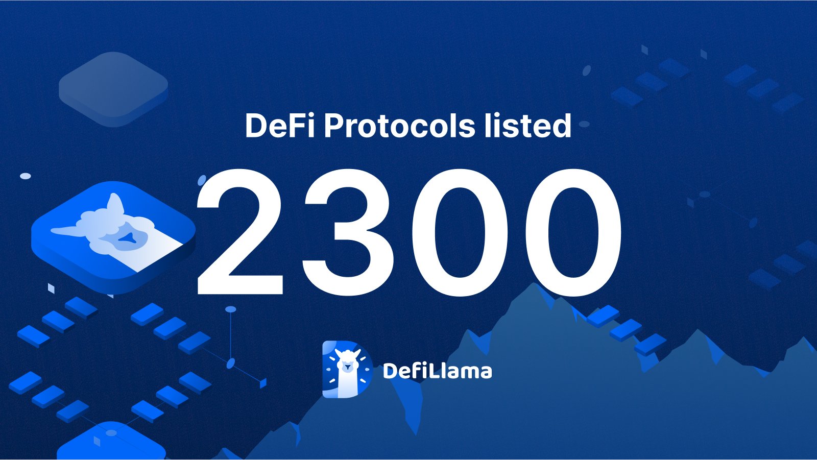 DefiLlama.com on Twitter: "We now track the TVL of more than 2,300 DeFi protocols across 169 ...
