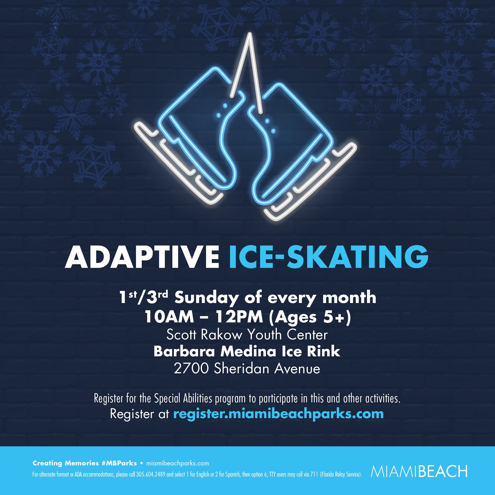 City of Miami Beach on Twitter: "#MBParks offers Adaptive Ice-Skating ...