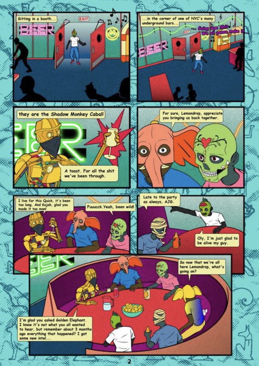 Shadow Monkeys on Twitter: "PUBLIC SALE is now live for our FREE MINT🚨 An on-chain comic book ...
