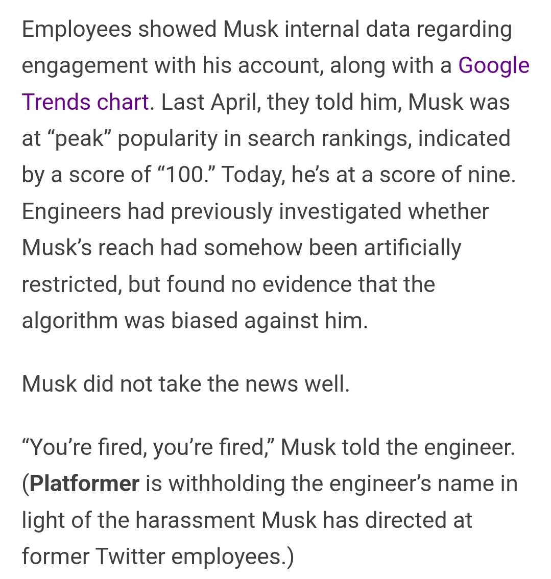 TK on Twitter: "RT @steinkobbe: Elon is firing engineers for explaining to him why his tweets ...