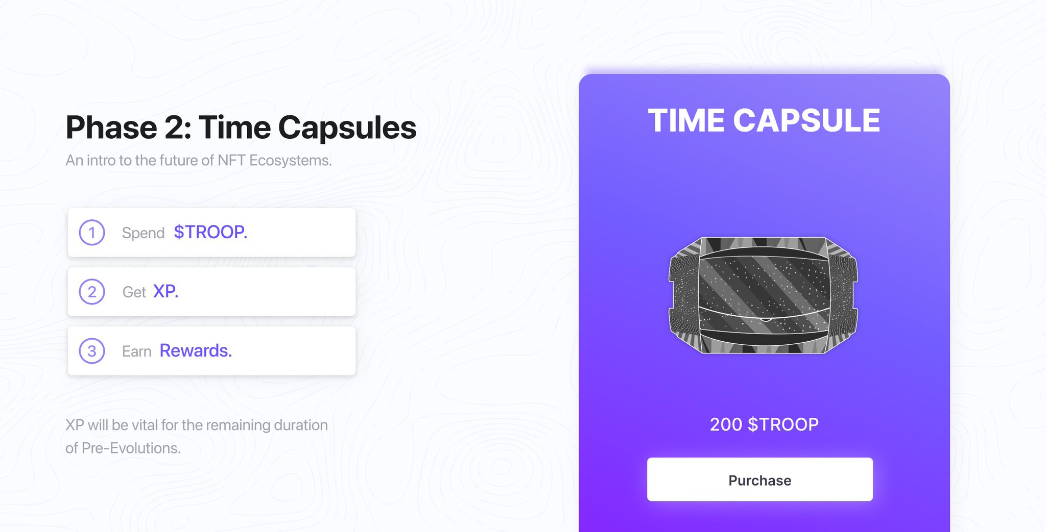 Jikan Studios on Twitter: "Time Capsules are now live. Spend $TROOP Get XP Earn Rewards. It's ...