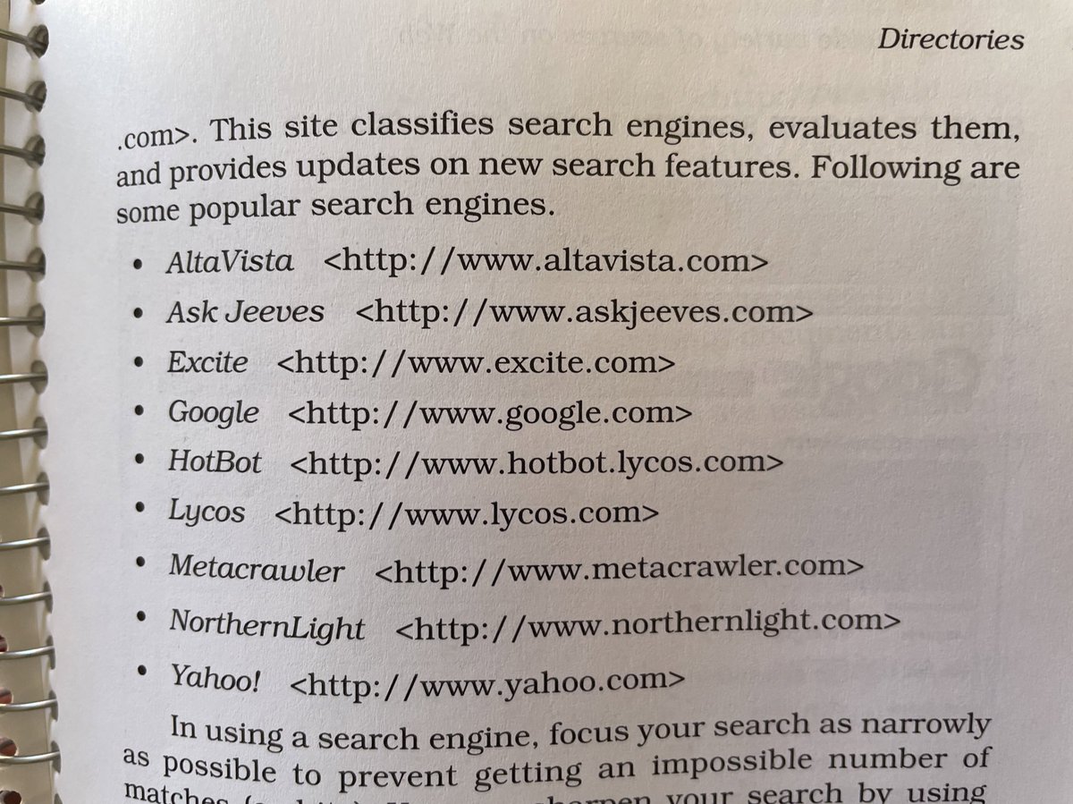 Pixlriffs 🎮 on Twitter: "A list of search engines from “Research and Documentstion in the ...
